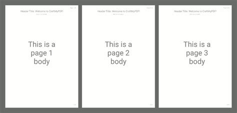 How To Create A Multi Page PDF Report With Normal Sections CraftMyPDF
