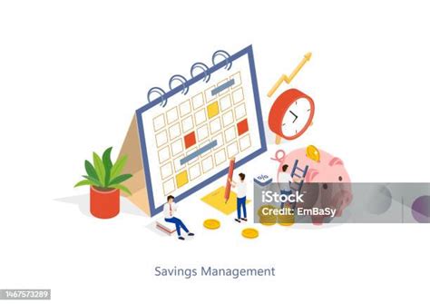 사람들은 동전을 모아서 돼지에 넣습니다 재무 관리 돈 저축 및 예금 성장 개념 아이소메트릭 일러스트레이터 벡터 3차원 형태에 대한 스톡 벡터 아트 및 기타 이미지 Istock