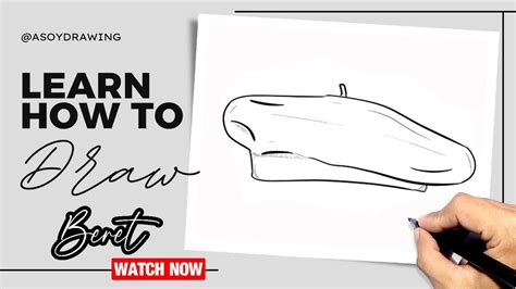 How To Draw Beret Easy Drawing Youtube