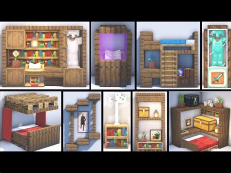 248 Minecraft 20 Interior Decorations Ideas And Design Youtube