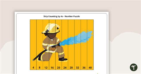Skip Counting Number Puzzles Teach Starter