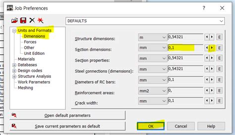 incorrect section diameters presented in steel design detailed analysis