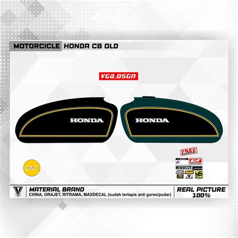 Jual Stiker Cb Polos Honda Cb 100 Cb 125 Cb Glatik Striping Lis Body Cb Lawas Motif Polos