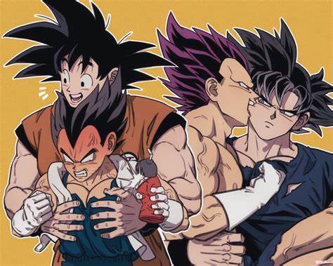 Son Goku And Vegeta Dragon Ball And 1 More Drawn By Fecaa Danbooru