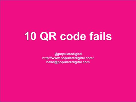 10 Qr Code Fails Pptx