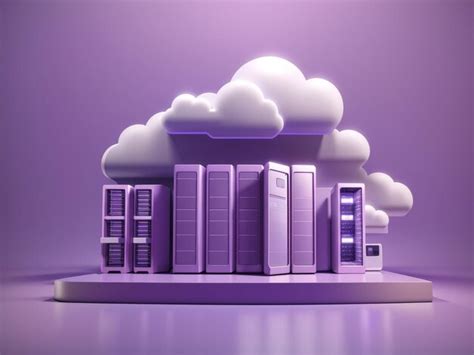 Premium Ai Image System Cloud Gray Purple Computing Data Center Premium Ai Image System Cloud Gray Purple Computing Data Center