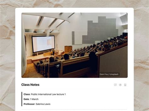 Class Notes Template Free Craft Templates
