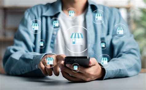 프랜차이즈 사업 개념입니다 글로벌 네트워크에서 프랜차이즈 마케팅 시스템을 갖춘 사업가 브랜딩 비즈니스와 현대 기술 영업권에 대한