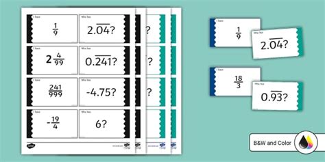 Eighth Grade Convert Repeating And Terminating Decimals To Fractions I