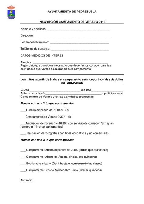 2013 Campamentos De Verano En Pedrezuela Inscripciones