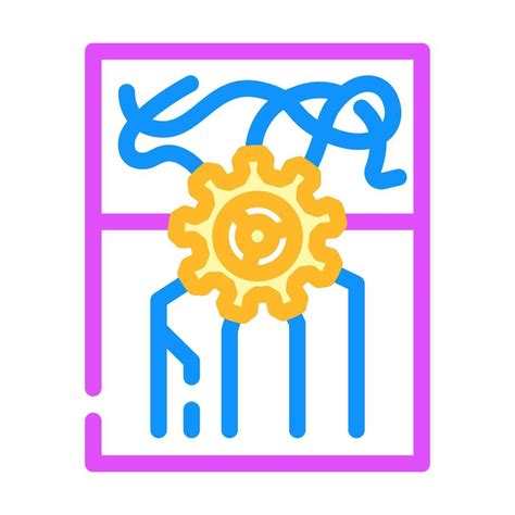 Standardization Business Process Color Icon Illustration 47623591