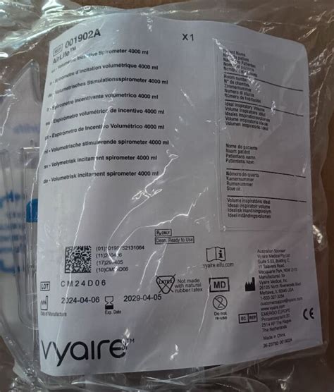 New Vyaire 001902a Vyaire Lot Of 3 Volumetric Incentive Spirometer Exp