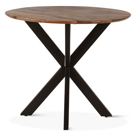 Santa Margherita 42 Mango Wood And Iron Round Gathering Table