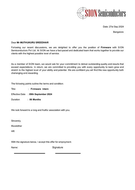 Muthukuru Sreedhar On Linkedin Im Excited To Share That Ive Been Selected For An Internship