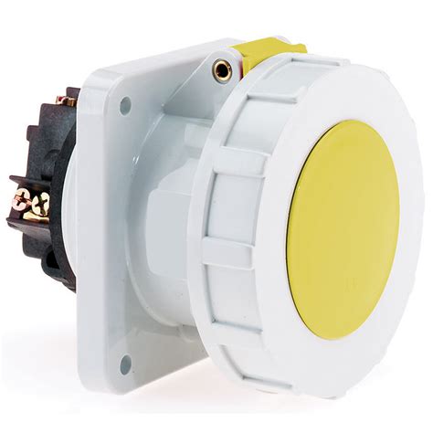 Panel Mounting Socket Outlets Straight 63a 110v 3p P Skt Ip67 Str Cee Norm U K Ltd