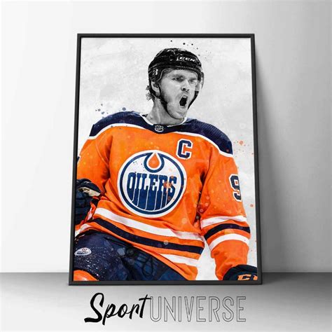 Connor Mcdavid Poster Connor Mcdavid Print Canvas Print Etsy
