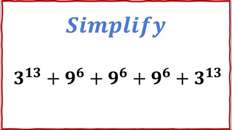 Simplify Expression YouTube
