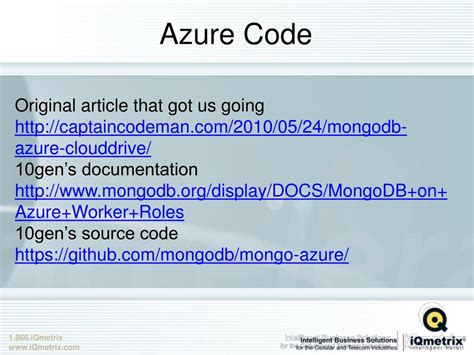 ppt mongodb on azure powerpoint presentation free download id 2010800