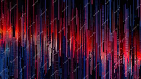 Premium Photo Random Color Shapes Digital Noise Effect Data Disintegration Distorted Flow Of