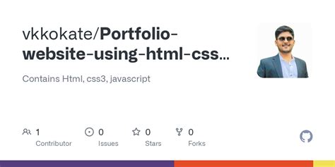 Github Vkkokateportfolio Website Using Html Css Javascript Contains