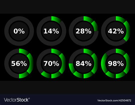 Abstract Composition Loading Bar Element Icon Vector Image
