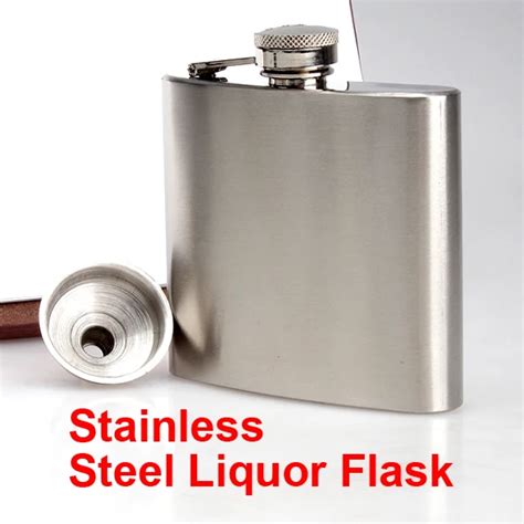 5 온스 힙 플라스크 스크류 캡 퍼널 캡 스테인레스 음료 주류 위스키 알코올hip Flaskdrinking Flasks