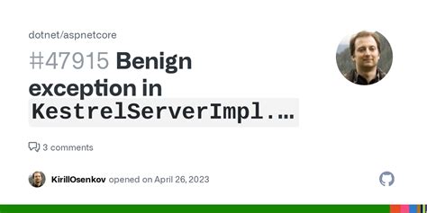 Benign Exception In `kestrelserverimplbindasync` When Running A Default Net 7 Website On Azure