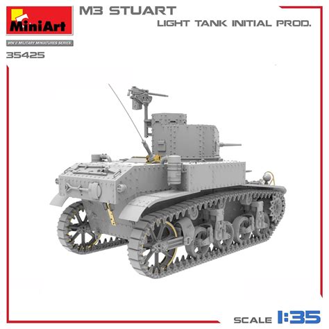 Initial Production Of 35425 M3 Stuart Light Tank Hobbyzero