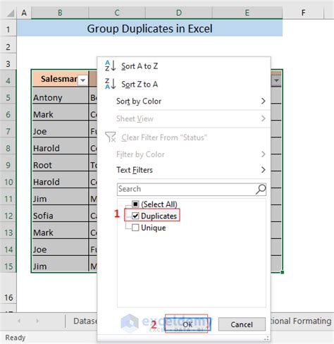 How To Group Duplicates In Excel 3 Easy Techniques Exceldemy