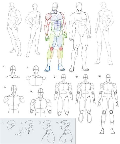 Как нарисовать человека пошагово карандашом мастер класс для начинающих