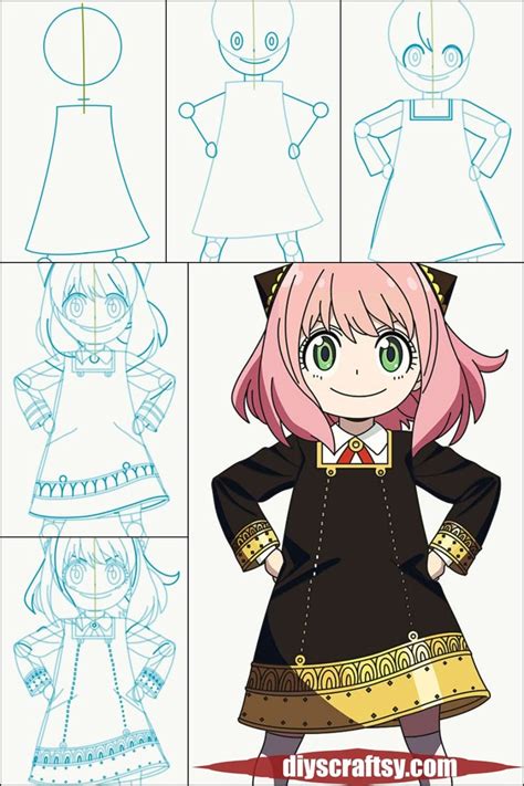 Anya Forger Drawing Ideas For Beginners Anime Drawings For