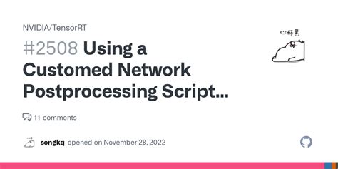 Using A Customed Network Postprocessing Script Postprocessnetwork