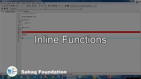 Inline Functions Computer Science Lecture Sabaqpk Youtube