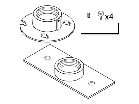 shure a900 pm pole mount kit for ceiling array microphone overview