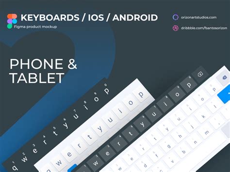 Android And Ios Keyboards For Figma Uistore Design