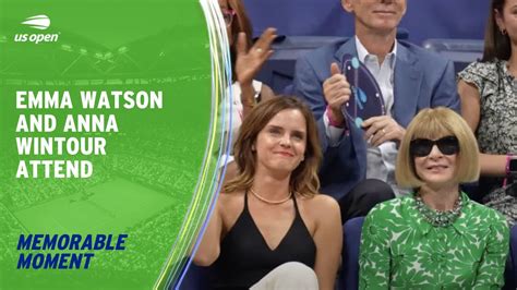 Emma Watson Watching Tennis Is Everything 2023 Us Open The Global