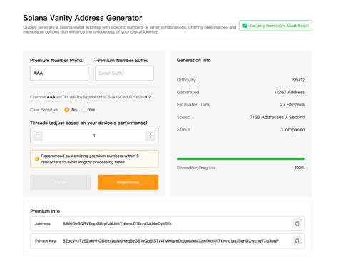 Generate Vanity Solana Addresses One Click Generation Of Solana Vanity