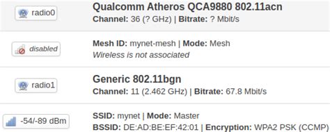 Failing To Set Up Mesh Network Network And Wireless Configuration