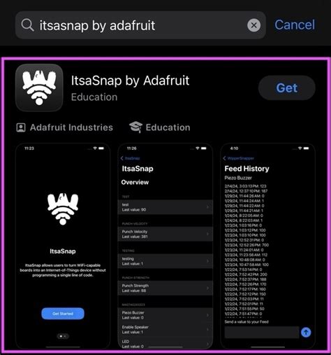 download the itsasnap by adafruit app itsasnap by adafruit adafruit