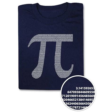 Pi By Numbers T Shirt Thinkgeek Geeky Clothes Clever Shirt Think Geek