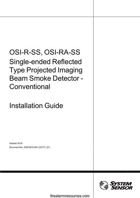 System Sensor Osi R Ss Manual Download Fire Alarm Documents System Sensor Osi R Ss Manual Download Fire Alarm Documents