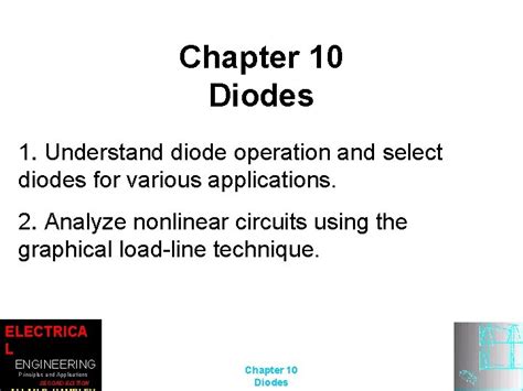 Chapter Diodes Understand Diode Operation And