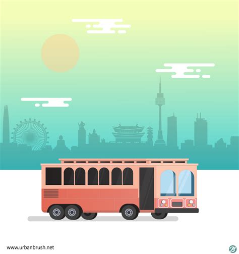 서울버스 일러스트 Ai 다운로드 Download Seoul Bus Illustration 어반브러시