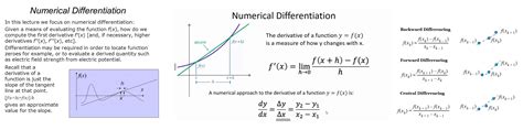 Regression Can Curve Fitting Be Seen As An Alternative To Numerical Differentiation Cross