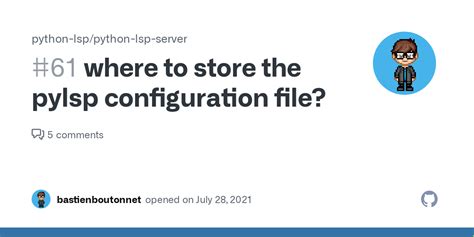 Where To Store The Pylsp Configuration File Issue 61 Python Lsp