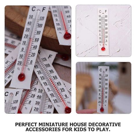 20pcs Miniature Temperature Gauges Mini Thermometer Miniature Accessory Decors Fruugo Uk