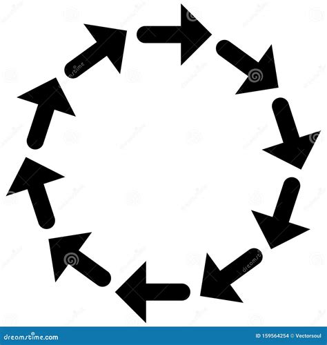 Circular Arrows For Cycle Repeat Themes Progress Process Procedure Concept Pointer Design