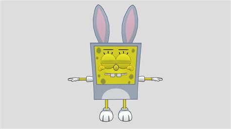 Tscp Spongebob Bunny Download Free 3d Model By Smf Features Developed From Cheryl Hill