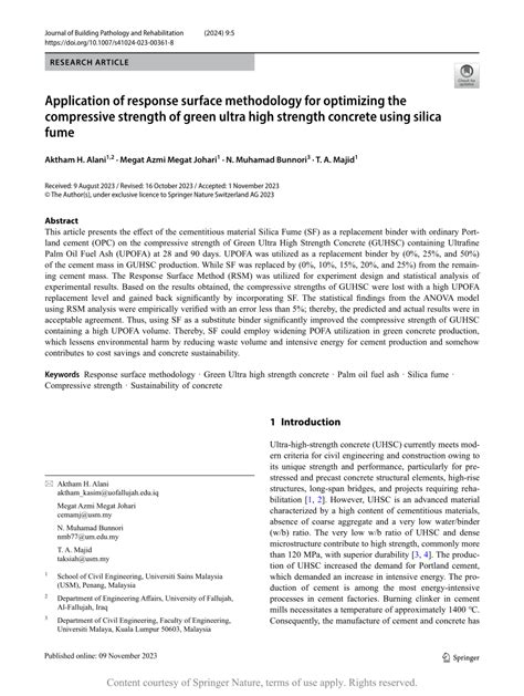 Application Of Response Surface Methodology For Optimizing The
