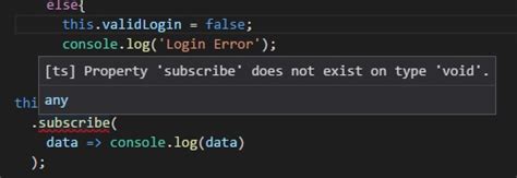 Property Subscribe Does Not Exist On Type Void In Angular Cli Stack Overflow